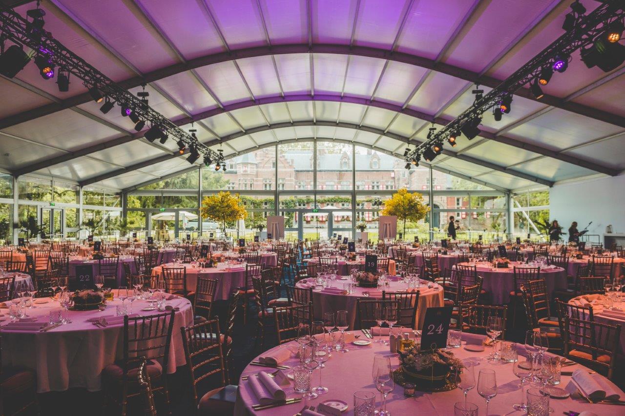 eventnews.be - Kasteel Calesberg decor voor galadiner in tijdelijk ...